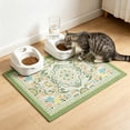 RLESO Cat Litter Mat with Non-Slip Bottom Litter Box Mat 33"X22" Litter ...