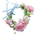 2025 Creative Style Artificial Flower Wreath Headband Bohemian Forest ...