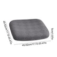 Black Polyester Office Chair Seat Cover 18" Washable Desk Chair ...