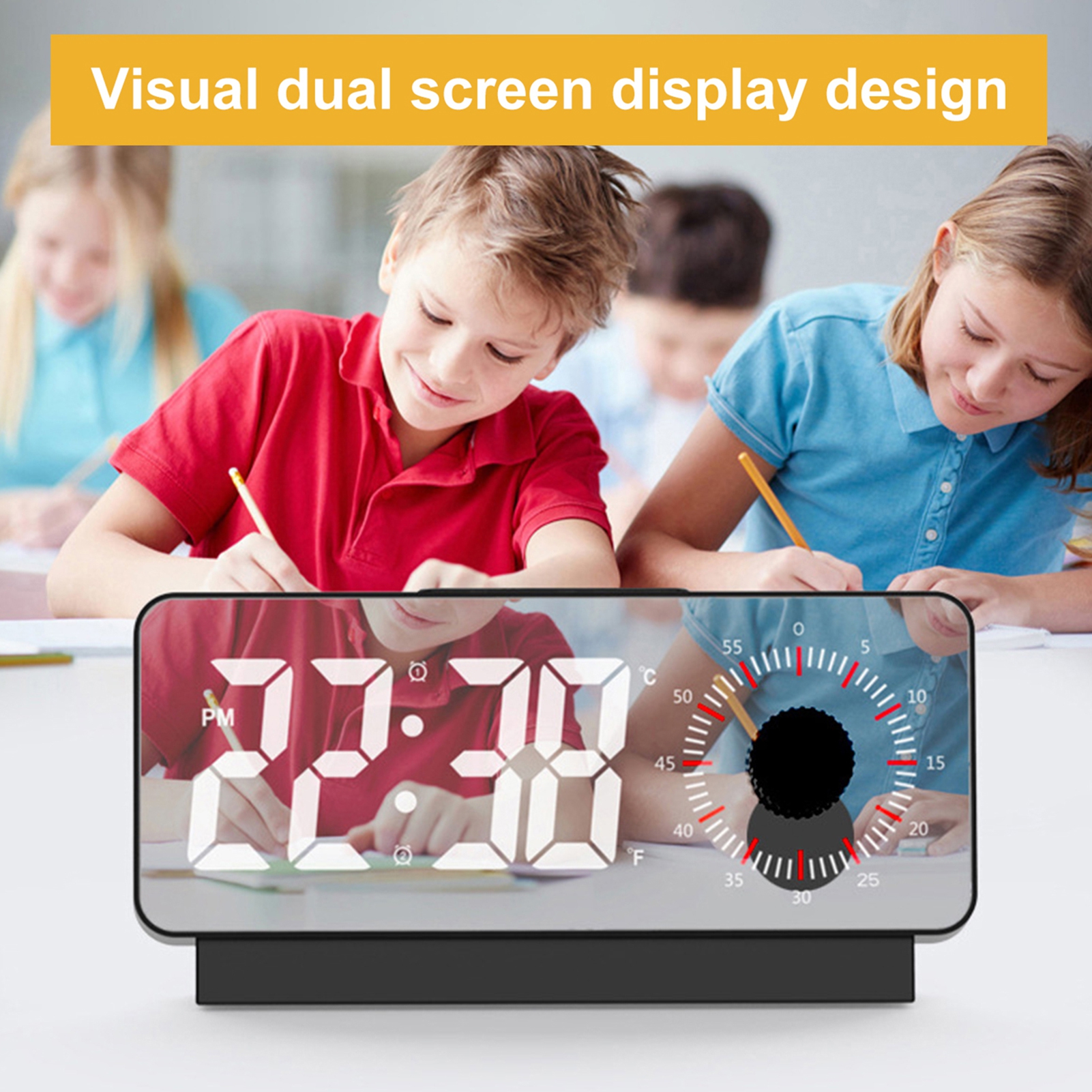 Washranp Digital LED Alarm Clock,Management Time Date and Temperature ...