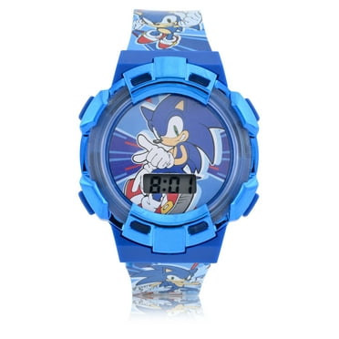 SEGA Sonic The Hedgehog Metal Spinner Flip Unisex Child LCD Watch in ...