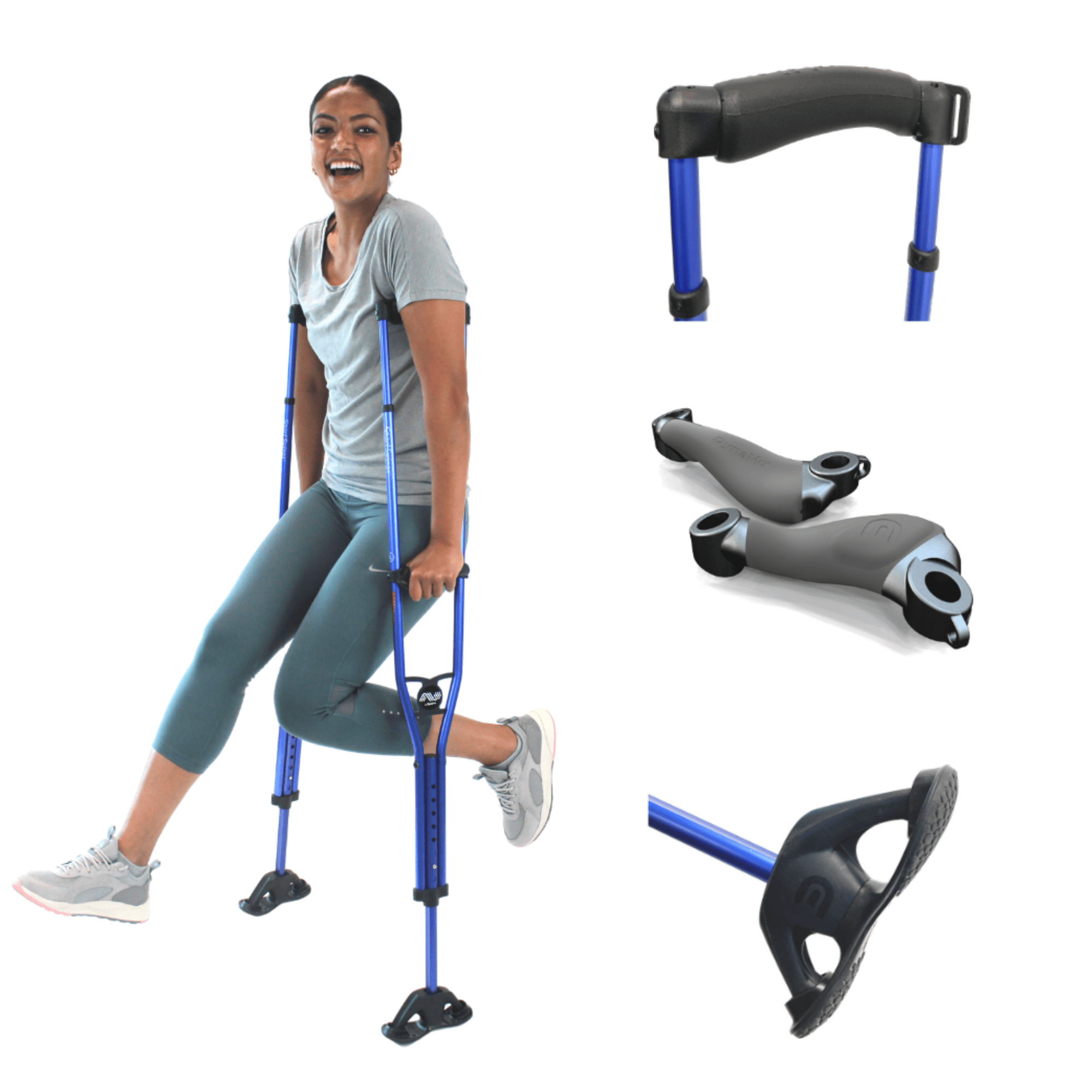 Industrial Spring Rate Over 188lbs 1 Pair/2 Crutches/White/Lightest ...