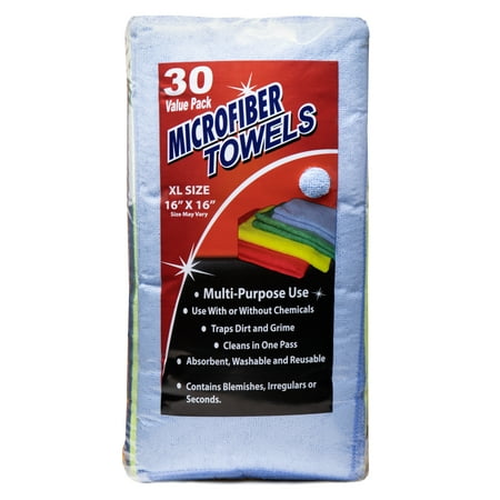Auto Drive Multi Purpose Microfiber Towels 30 Ct Bag – Bag Poster
