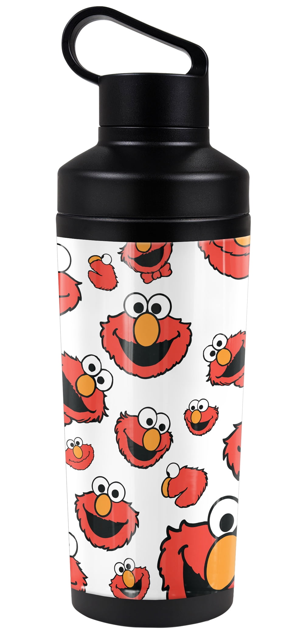 Sesame Street Official Elmo Face Pattern 18 oz Insulated Water Bottle ...