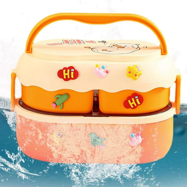 Tohuu Double Layer Lunch Box Cute Leak Proof Bento Box Lunch Box With ...