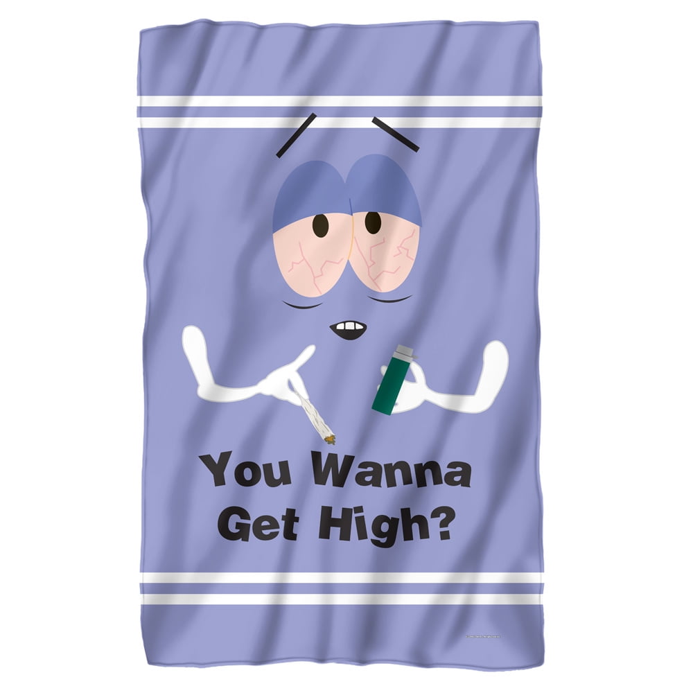 South Park Towelie Wanna Get High Fleece Blanket 36' x 58' - Walmart.com