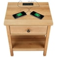 Free Shipping! DPI DecorTech Oak End Table with AC Outlets, USB Ports ...