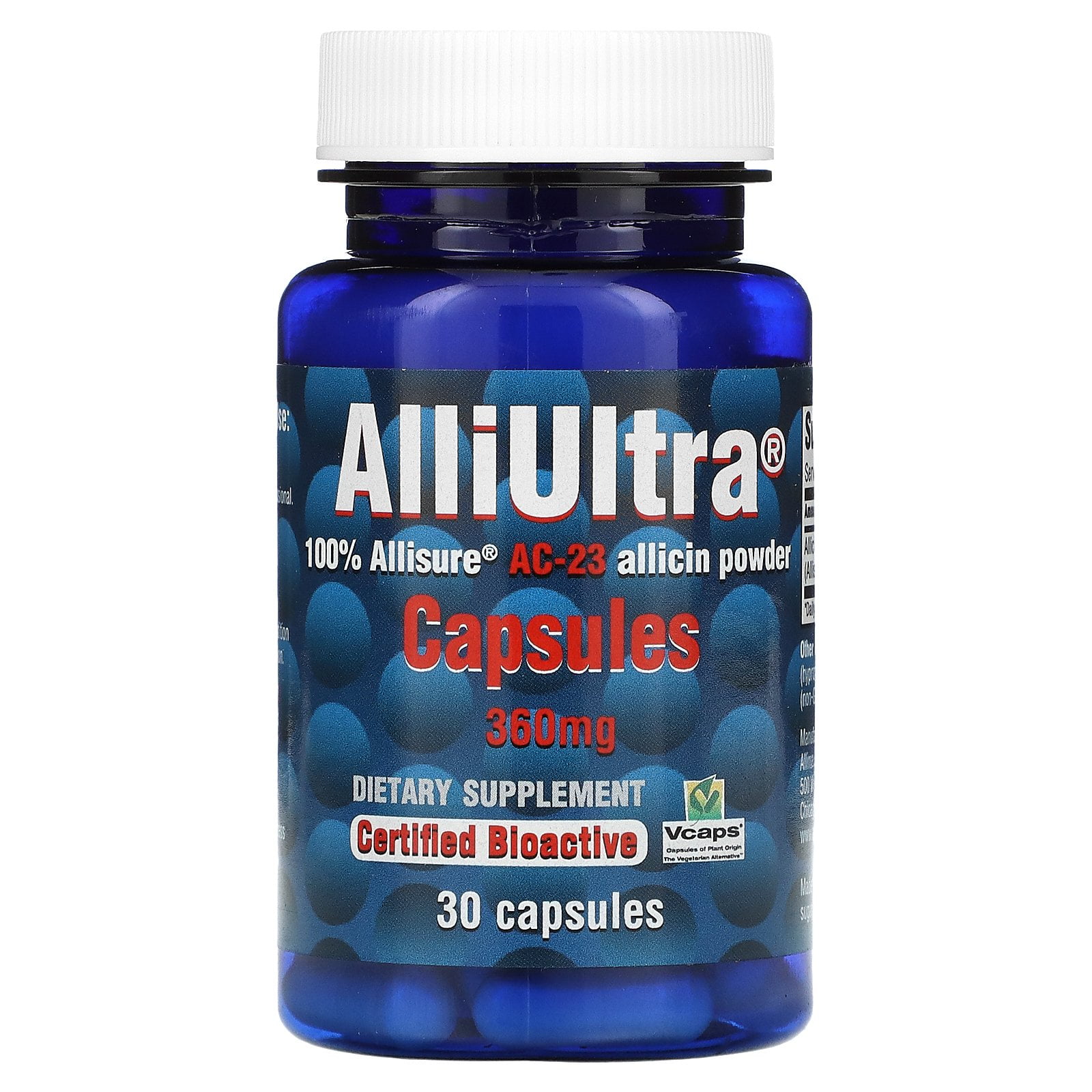 AlliUltra Capsules, 360 mg, 30 Capsules, Allimax - Walmart.com