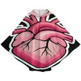 Anatomical Heart Art Blanket Oversized Wearable Hooded Blanket Warm ...