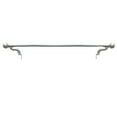 Zenna Home Smart Rods Adjustable Tension Single Curtain Rod, 48" - 84 ...