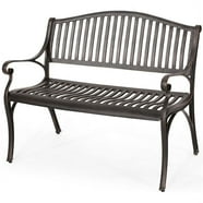 Innova Chippendale 4 ft. Cast Aluminum Park Bench - White - Walmart.com