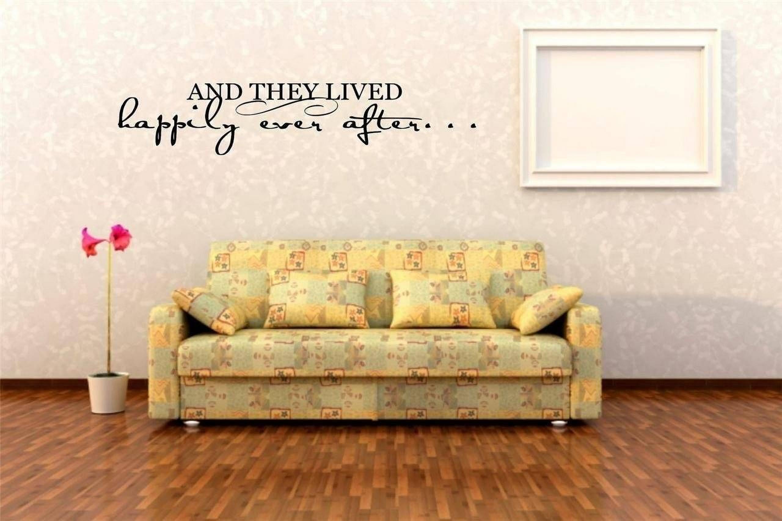 And They Lived Happily Ever After Life Family Picture Art Quote - Peel ...