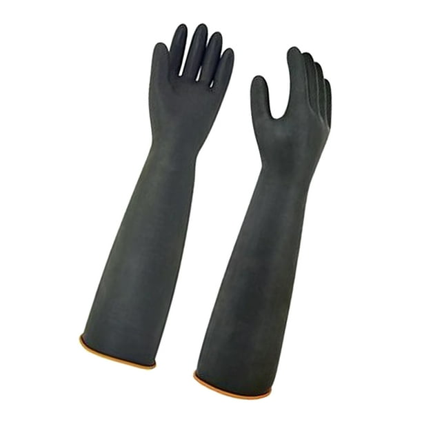 Rubber Kitchen Gloves Dish Washing Protect Hand Industrial Work Gloves ...