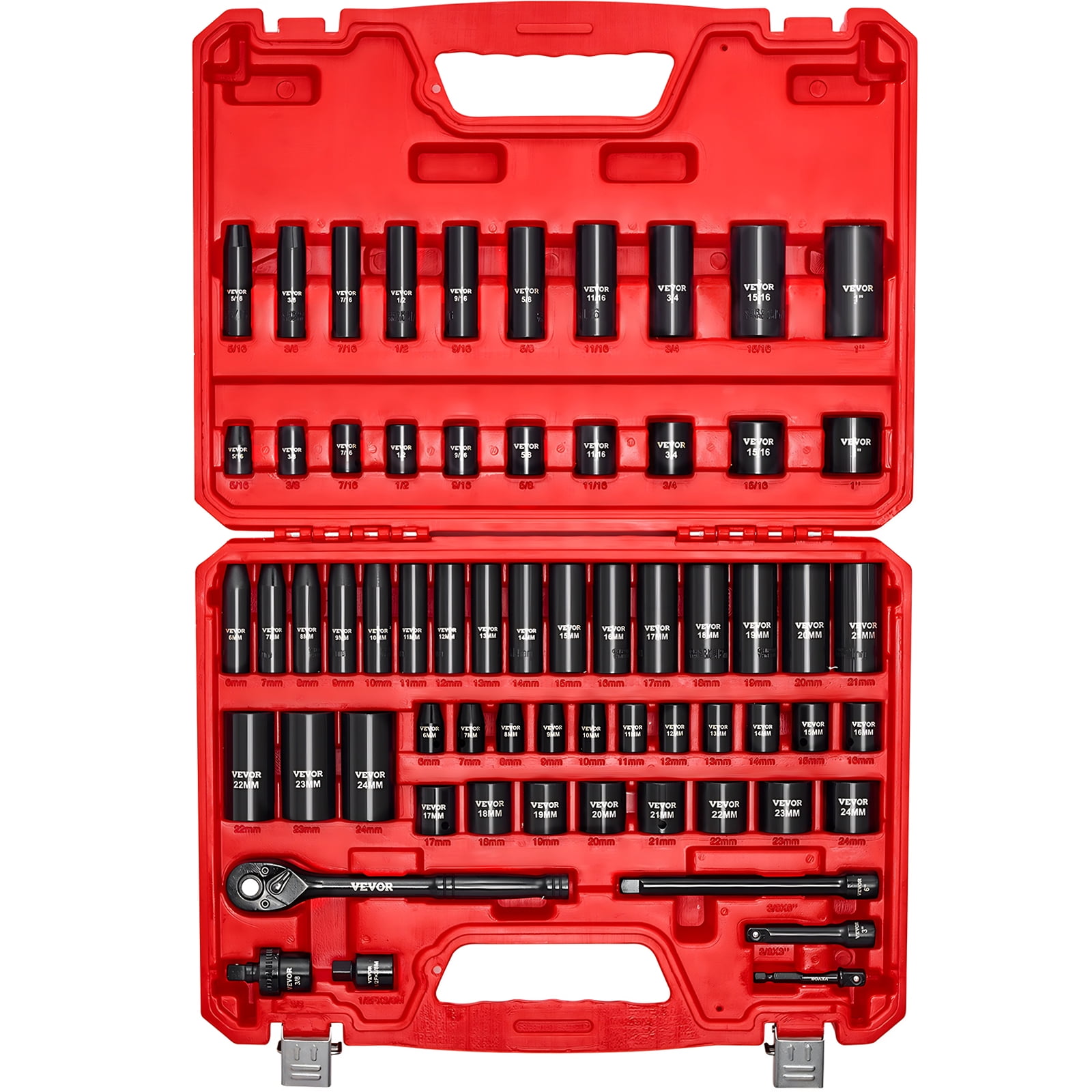 Click here for Vevor 3/8 In Drive Impact Socket Set  64 Piece  6... prices