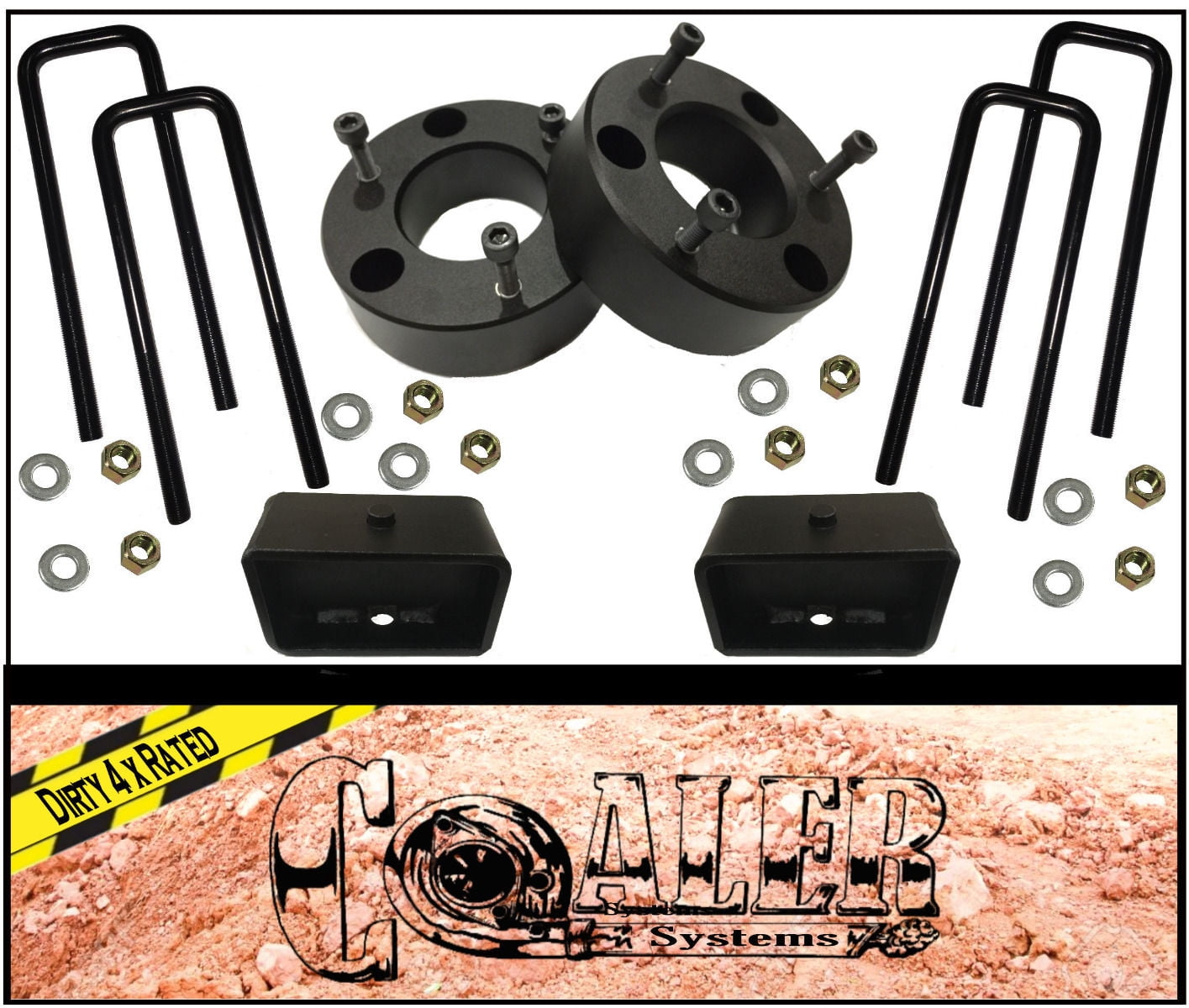 2007 – 2016 Silverado GMC Sierra 3 inch Leveling Kit Front with 2 inch ...