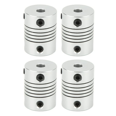 4Pcs 5‑5mm Shaft Coupling Aluminum Alloy Flexible Couplings Coupler for ...