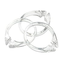 "Snap" Plastic Shower Curtain Hooks in Super Clear - Walmart.com