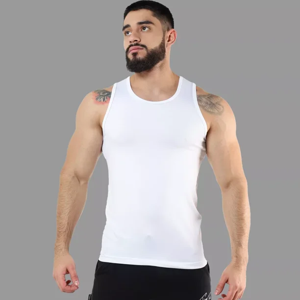Playera Tank Top Basica Lisa Premium Hombre, Fenix Fit. | Bodega ...