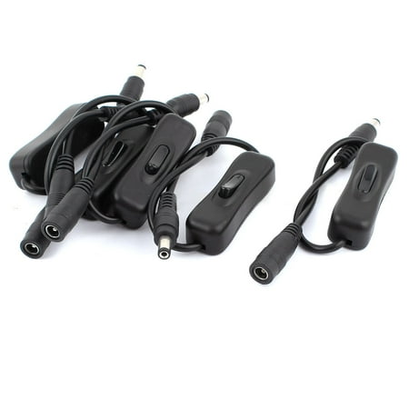 5pcs Switch DC Power Supply Male to DC Female Connector Wire Cable for ...