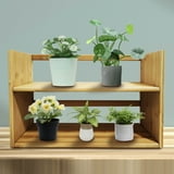 Jessac 2-Tier Bamboo Desktop Shelf Organizer 16″ x 10″ Wooden Desk ...