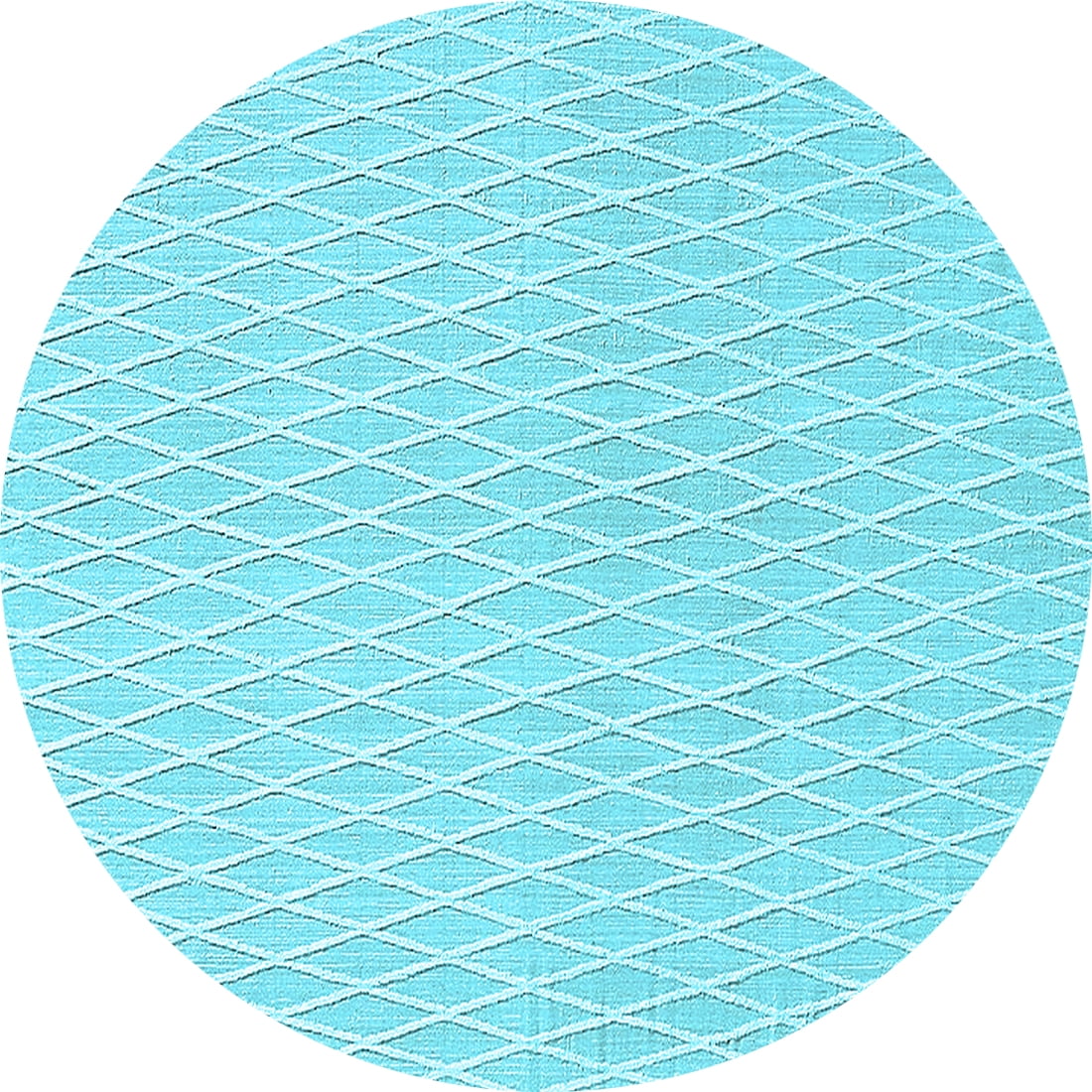 Ahgly Company Indoor Round Solid Light Blue Modern Area Rugs, 4' Round ...