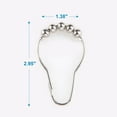 AmazerBath Stainless Steel Shower Curtain Hooks, Rustproof Decorative ...