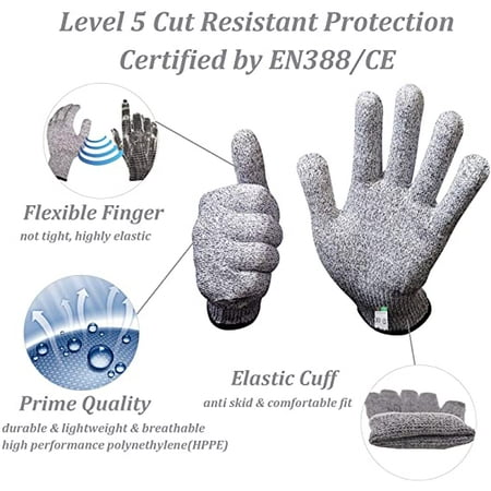 Tatum88 Cut Resistant Glove Work Gloves Level 5 Protection and EN388 ...