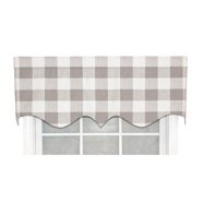 RLF Home Hydrangea Ruffled Provance valance Navy. 3" Rod Pocket 50"W x 17"L - Walmart.com