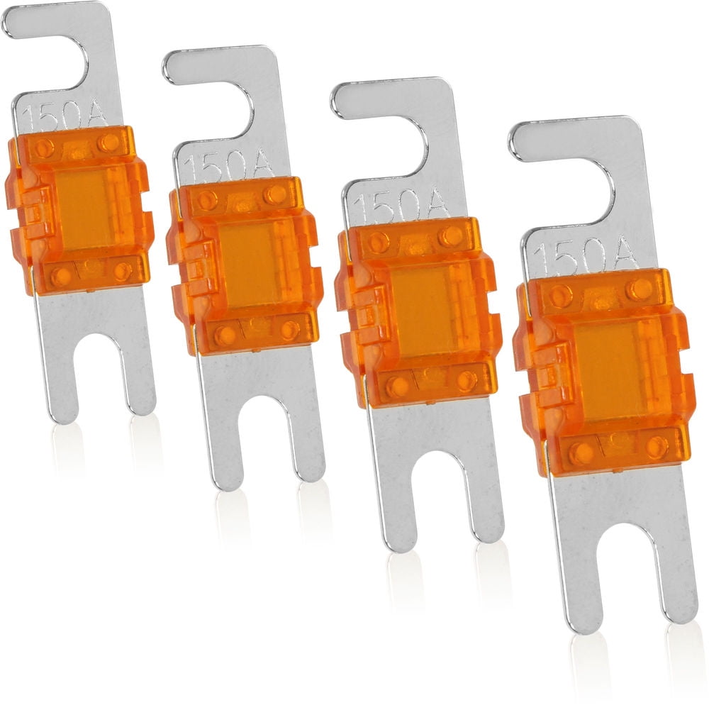 4 Pack of 150 Amp Nickel-Plated MANL Fuse (Belva BMANL150) - Four fuses ...