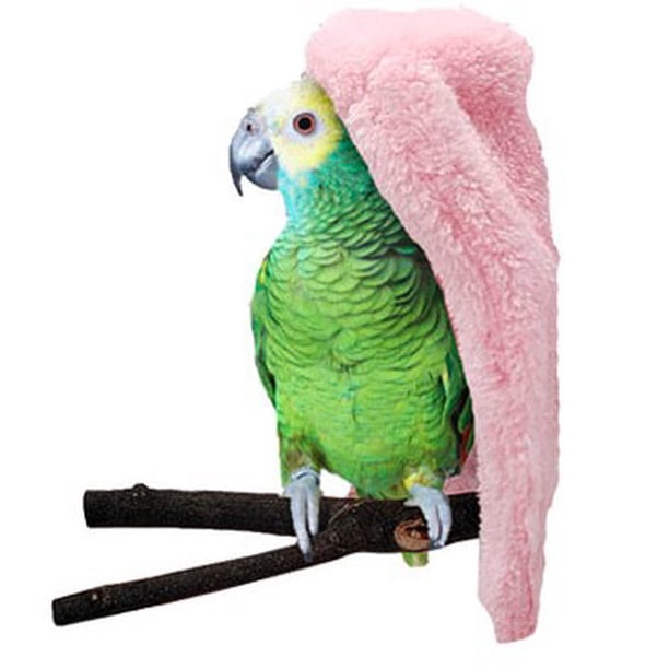 SAYTAY Cozy Corner Fleece Bird Blanket - Parrot Cage Snuggle Hut Warm ...