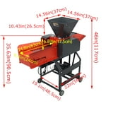 6 Knives Hay Cutter Pulverizer Machine Garden Commercial 500-1000KG/H 2 ...