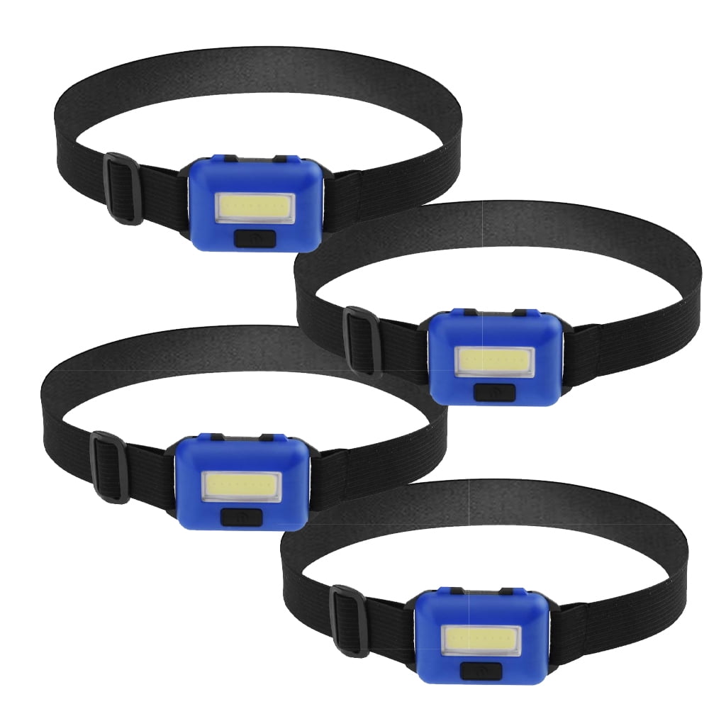 4 Pack Led Headlamp Flashlight for Adults and Kids COB Flood Light ...