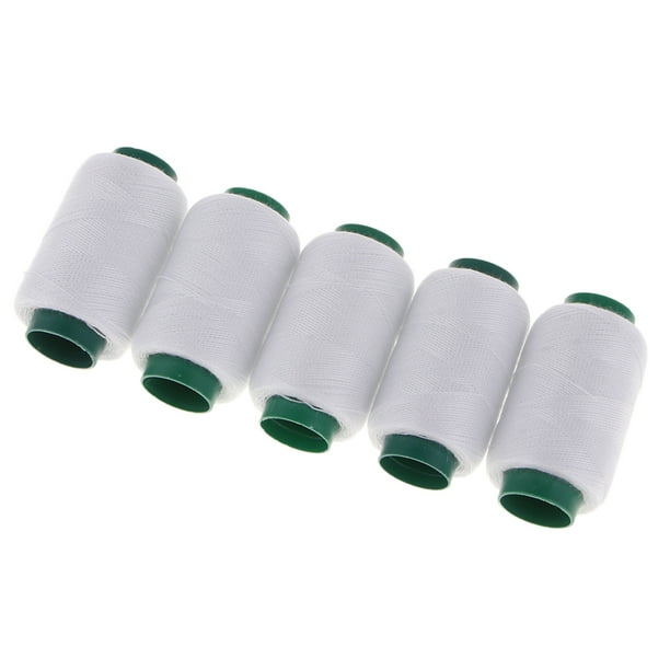 5 spools of thread Sewing thread Overlock thread 200m Overlock White ...