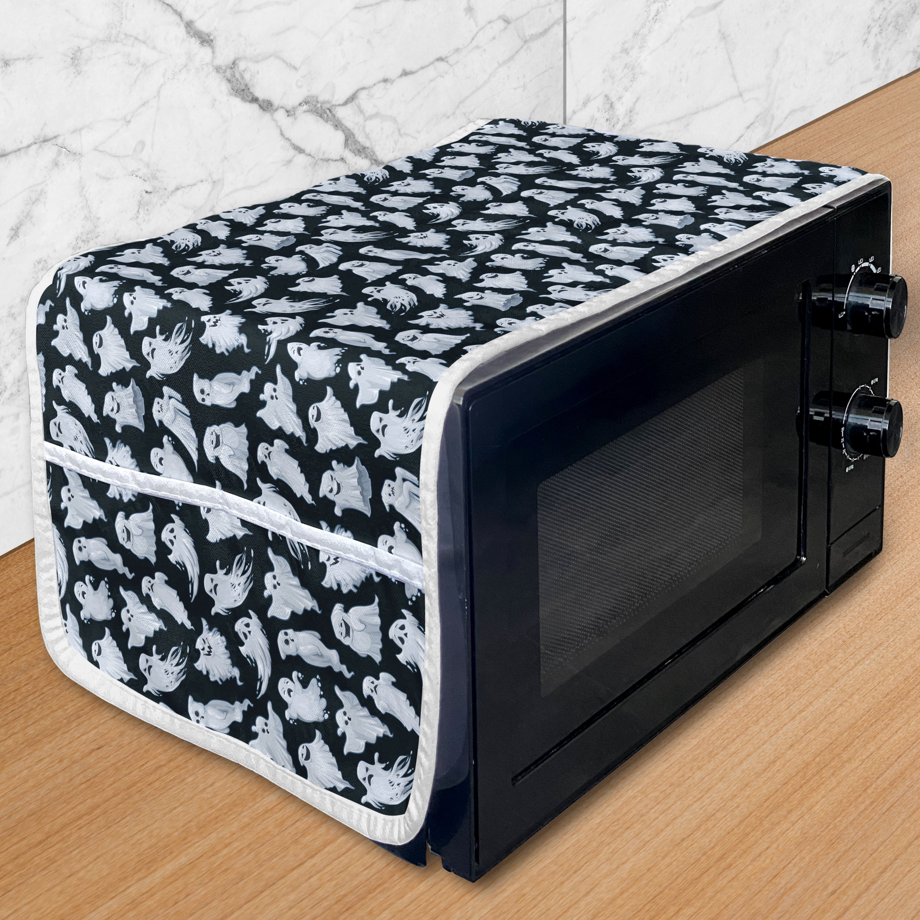 Ghost Microwave Oven Cover, Various Emotion Ghoul Phantom Repetitive ...