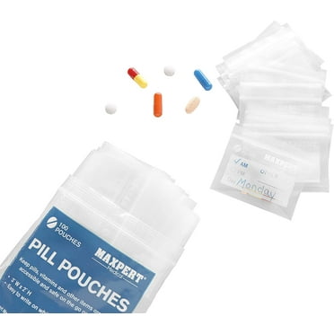 Ezy Dose Reusable Easy Medicine Packets: Plastic Resealable Pocket ...