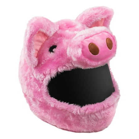 Pink Pig Motorcycle Helmet Cover Pop Plush Pig Helmet Cover For Men ...