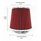 AirX Racing High Flow Performance Cone Air Filter with 2.75" inlet ...