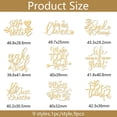 1Set 9Pcs Nickel Self-adhesive Picture Stickers Metal Decals Golden ...
