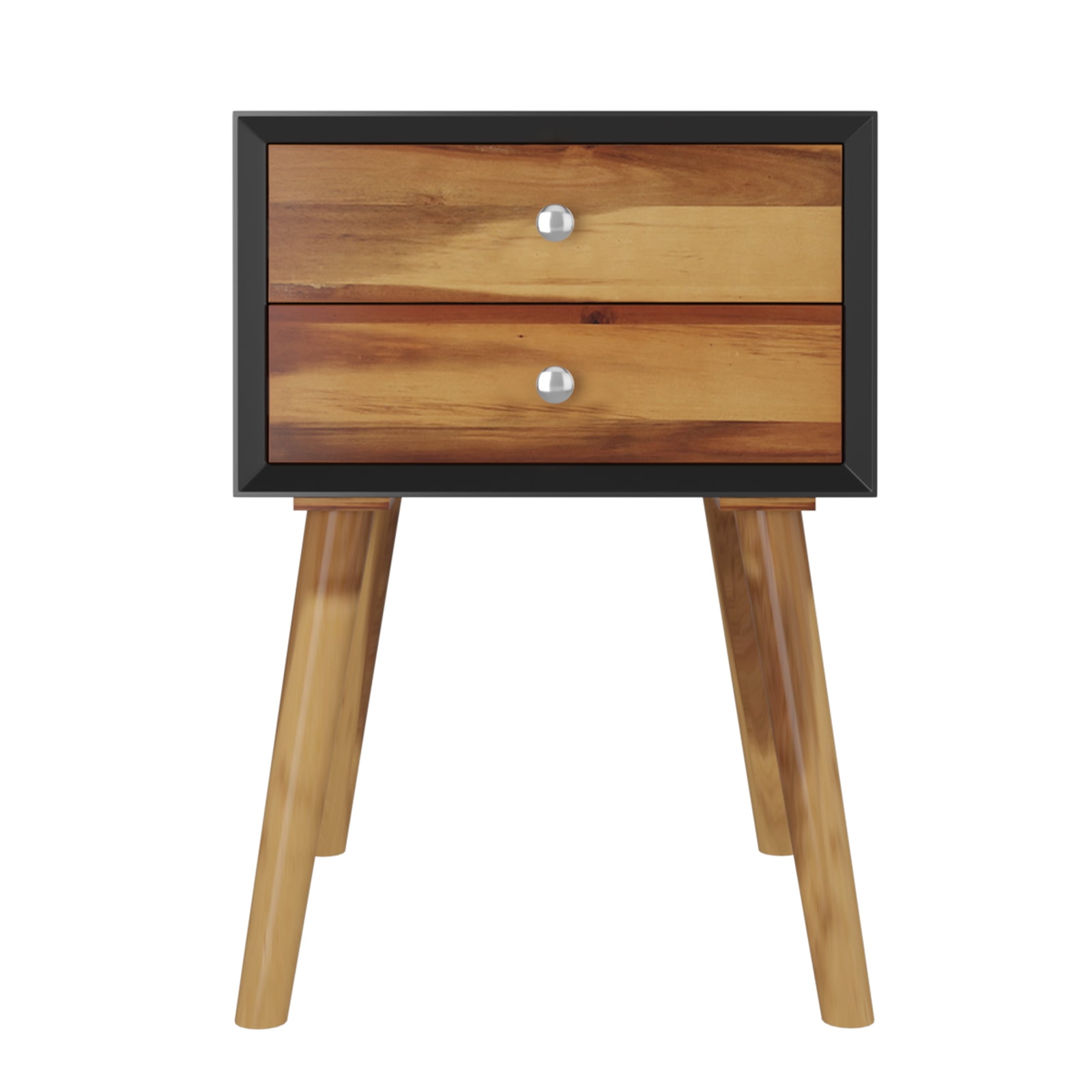 Click here for Patiojoy Wooden Nightstand With 2 Storage Drawers... prices