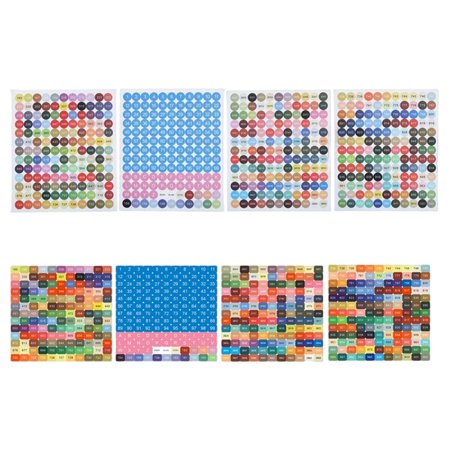 relayinert Handy Color-Coded Number Labels for Embroidery Floss ...