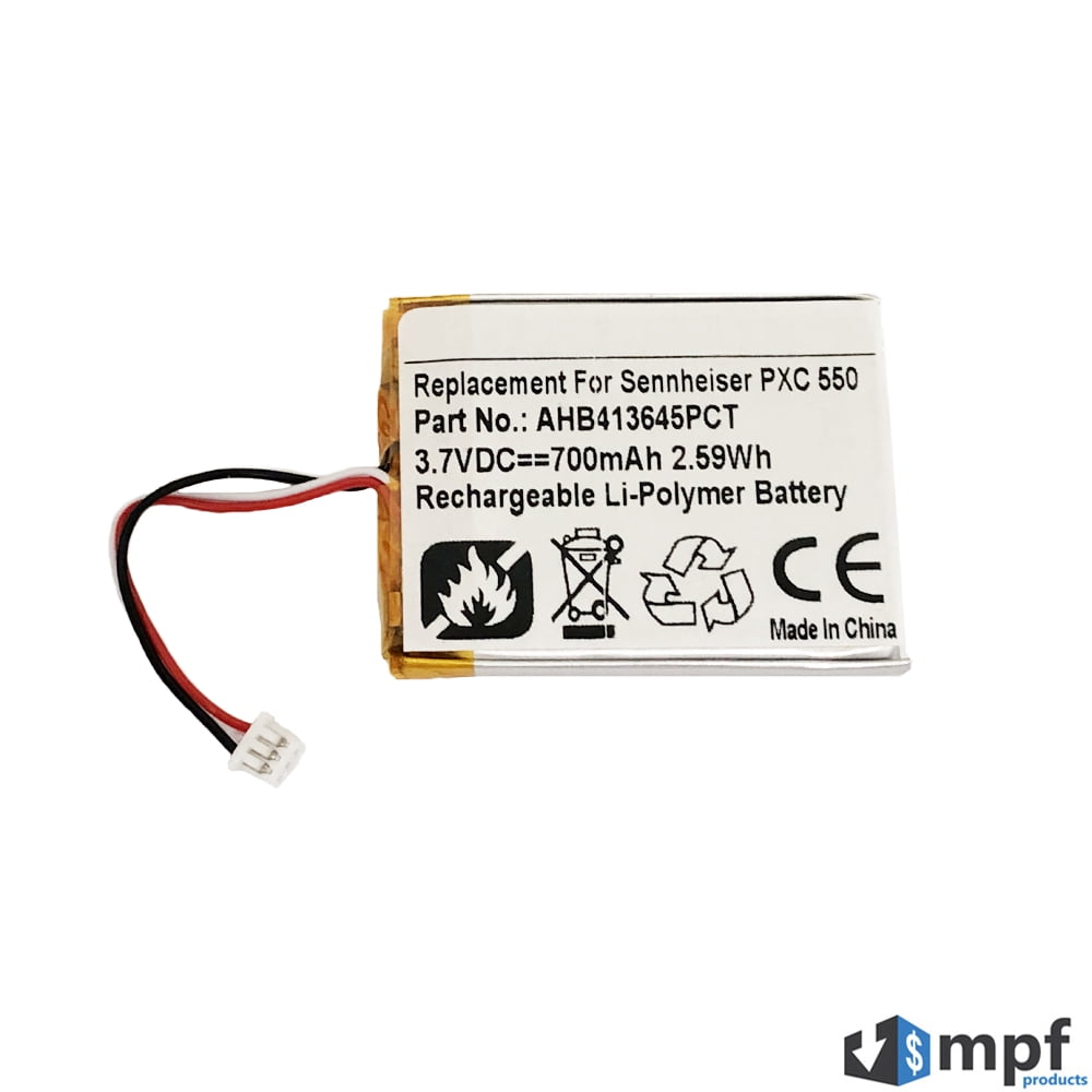 700mAh AHB413645PCT Battery Replacement for Sennheiser PXC 550 PXC550 ...