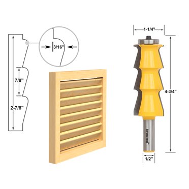 Yonico Door & Window Casing Router Bit - 1/2" Shank - 16124 - Walmart.com