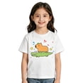 BOOMNY Toddler Girls Short Sleeve T-Shirts Crew Neck Cartoon Capybara ...