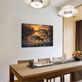 Bass Fishing Canvas Wall Art Jumping Largemouth Bass Posters Sunset ...