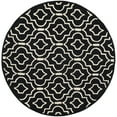 SAFAVIEH Cambridge Julian Geometric Wool Area Rug, Black/Ivory, 2'6" x ...