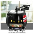 4 Litre Contura Black Pressure Cooker, Hard Anodised Inner Lid Cooker ...