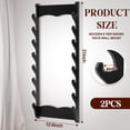 2 Pack 8 Tier Wall Mounted Sword Rack Wooden Sword Display Stand for ...