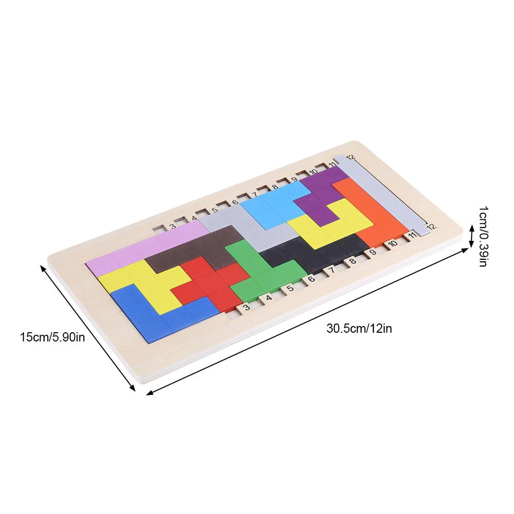 Greensen Wooden Durable Colorful Jigsaw Toy for Kid Child Learning ...