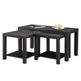 Ameriwood Home Coffee Table and End Table 3-pc. Set, 5082096, 18 X 35 X 16, Black - Walmart.com