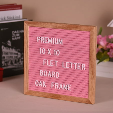 10" * 10" Felt Letter Board Sign Message Home Office Decor Board Oak ...